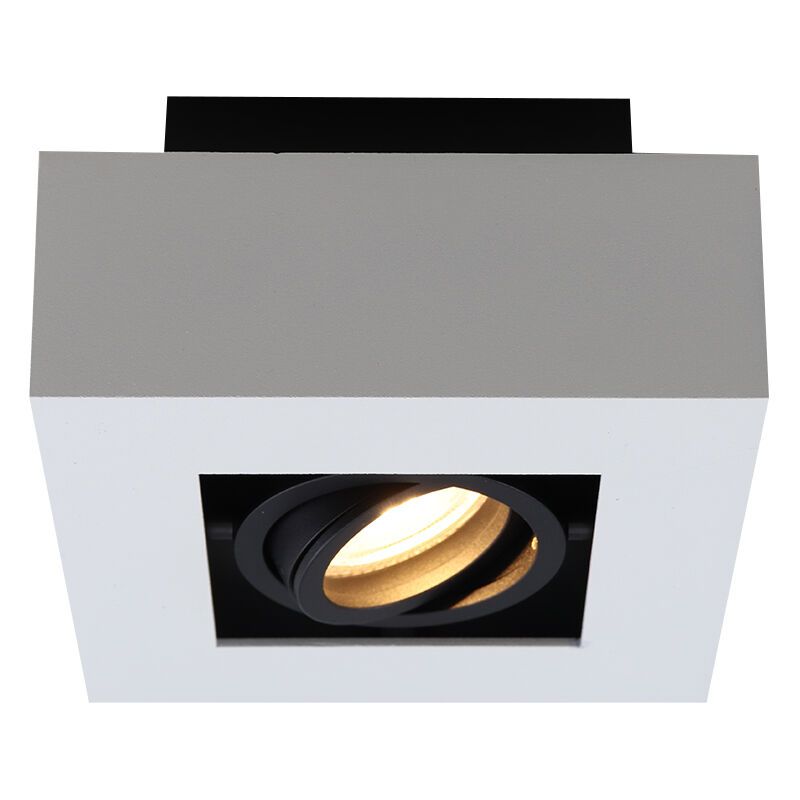 Aplique de techo de aluminio blanco, Noraly | Lampgiant.es