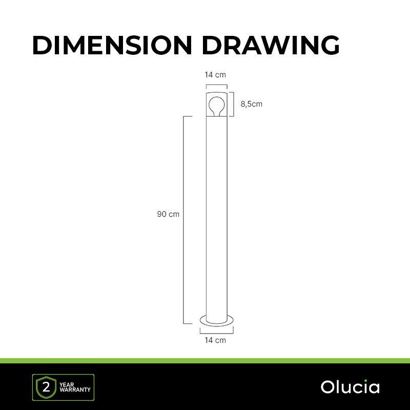 Lámpara exterior color óxido moderna, Sanel, IP44 | Lampgiant.es