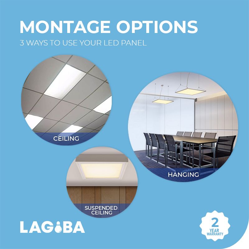 Panel LED 30x30 cm - 18W - 6500K | Lampgiant.es