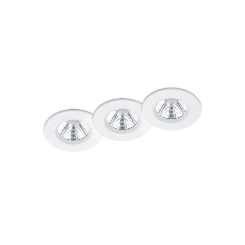 Foco empotrable baño moderno blanco, Iman, 5W, 3000K LED, IP65 ...