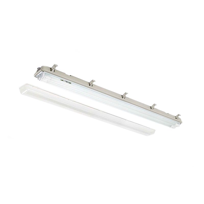 Luminaria tubo LED 120 cm impermeable - Dura - para 2 tubos LED ...