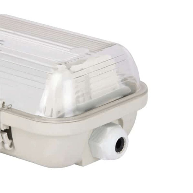 Luminaria tubo LED 60 cm impermeable - Dura - para 2 tubos LED ...