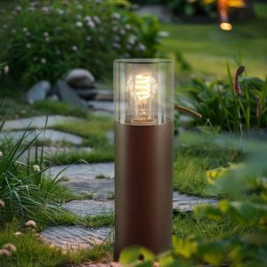 Lámpara exterior color óxido moderna, Sanel, IP44 | Lampgiant.es