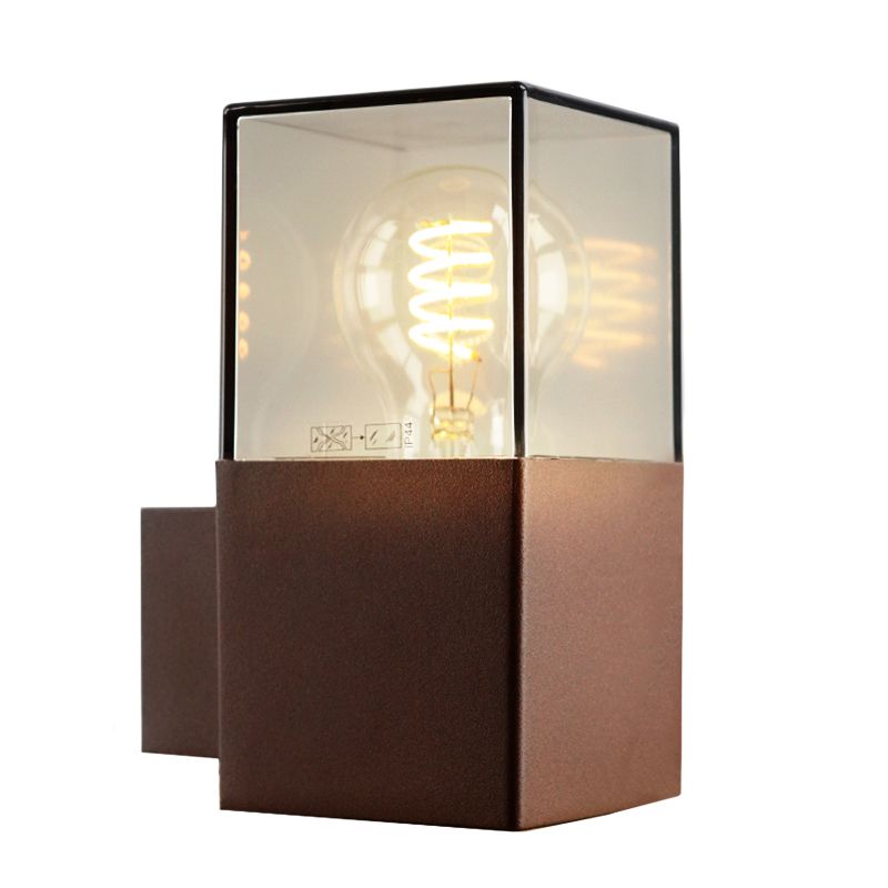 Lámpara exterior color óxido moderno, Sanel, IP44 | Lampgiant.es